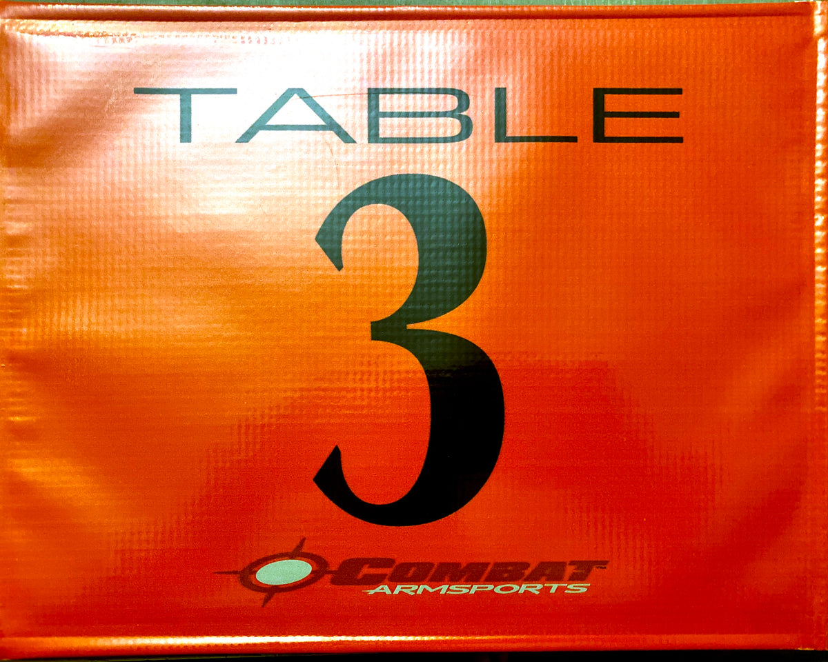 Table Number Banners – Combat Armsports